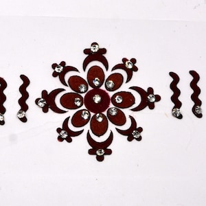 Crescent Moon Bindis, Maroon Bindis ,belly Dance Bindis, Fancy Shape ...