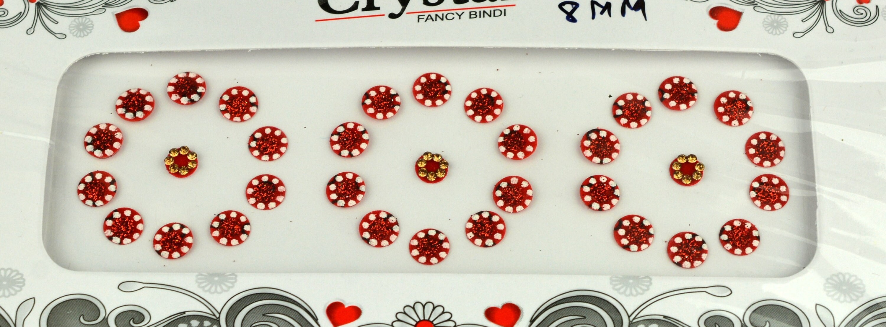 Red Color Circle Kumkum Bindis Wedding Bindis Fancy Bindis - Etsy