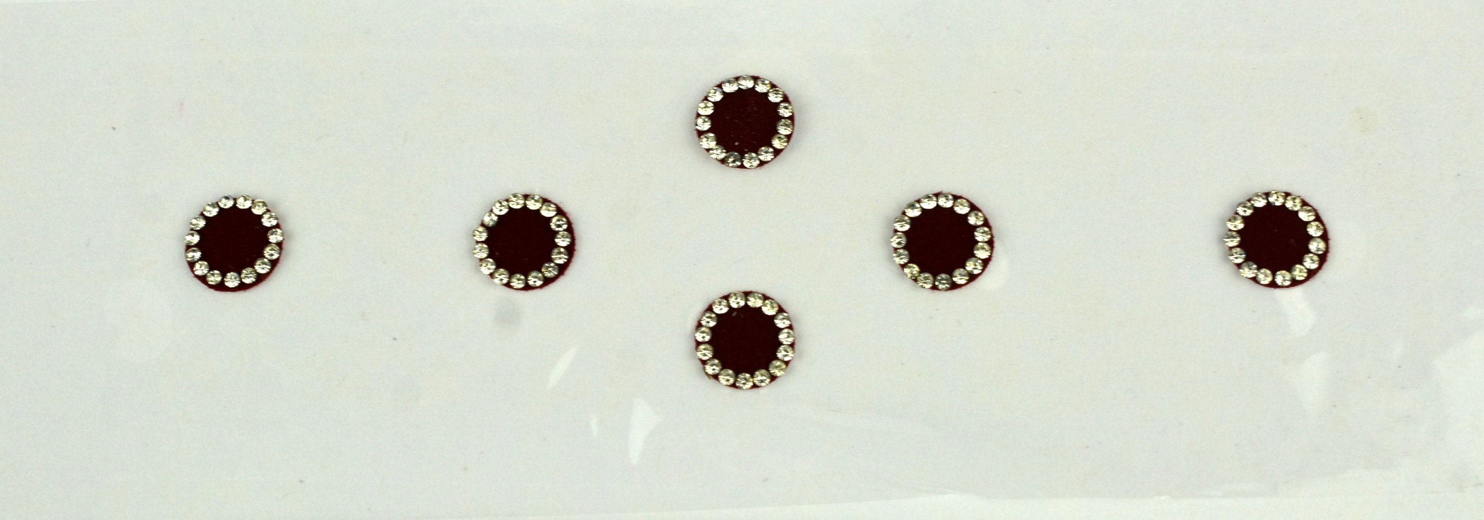 Maroon Color Circle Diamond Bindis Wedding Bindis Bridal - Etsy