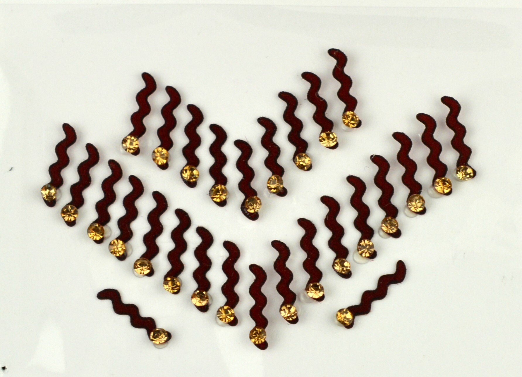 Maroon Color Snake Shape Bindis Art Deco Bindis Indian - Etsy
