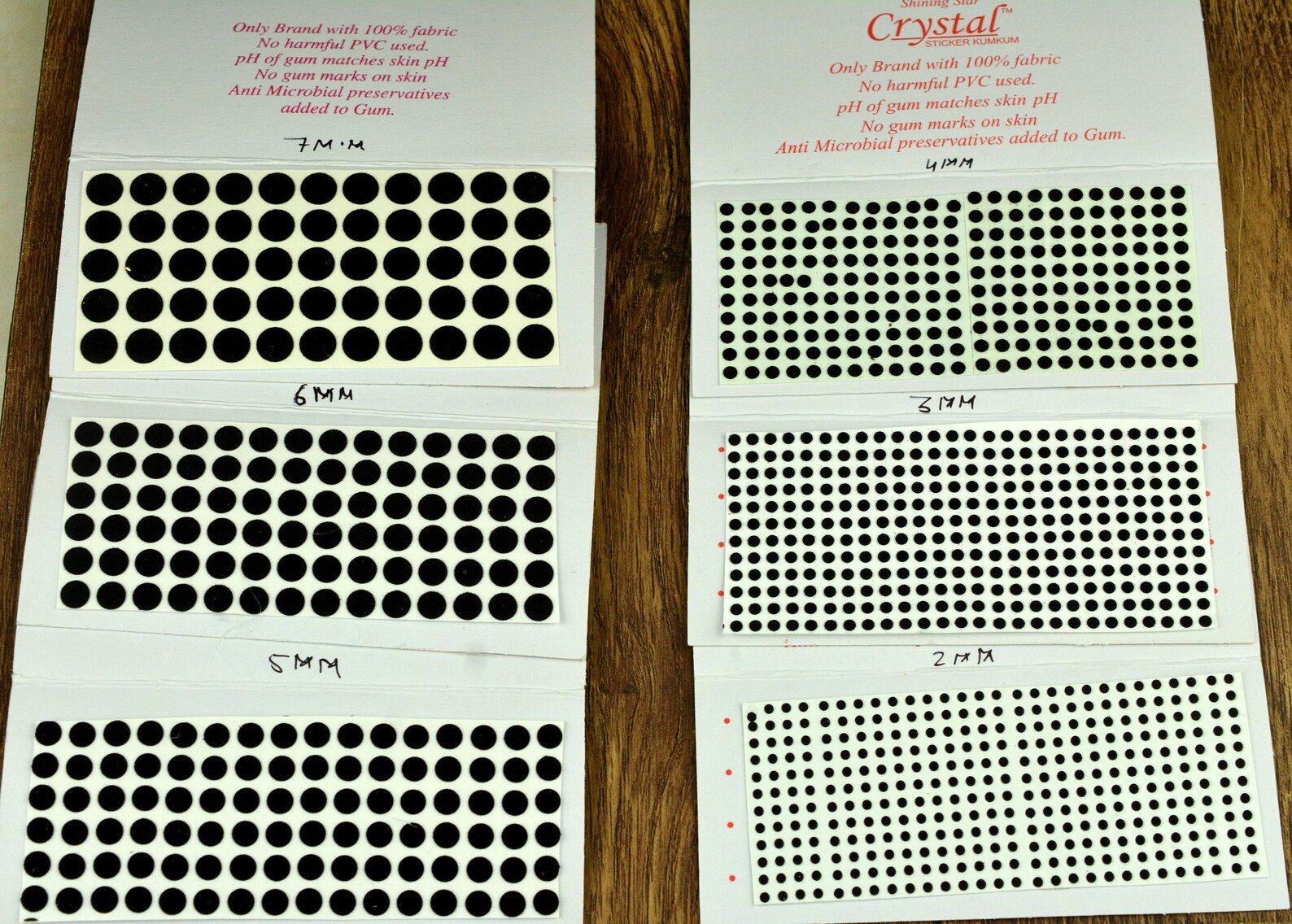 Black Round Plain Bindis, Casual Bindis, Designer Bindis, Face Bindis ...
