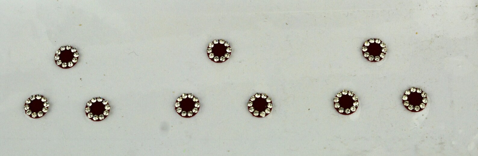 Maroon Color Circle Diamond Bindis Wedding Bindis Bridal - Etsy