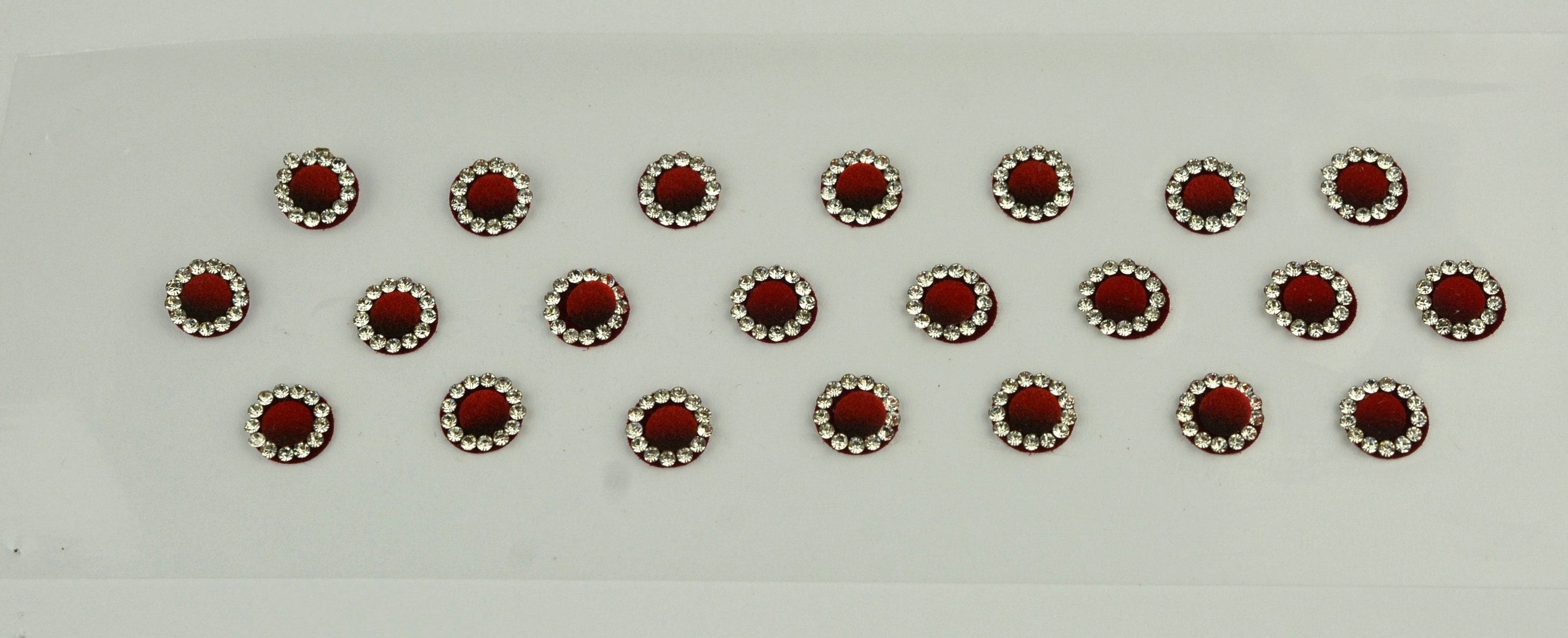 Dark Maroon Round Diamond Bindis Stone Bindis Bridal Bindis - Etsy