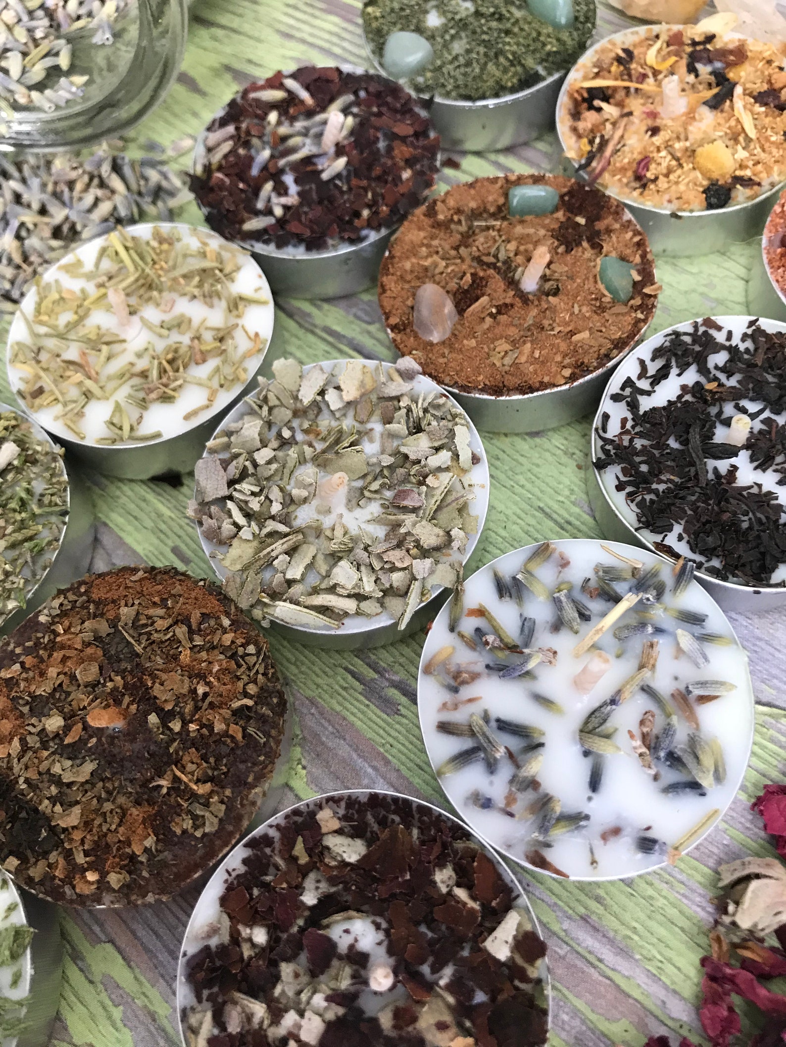 18 Pack Botanical Sampler Herbal Tea Lights Floral Tea - Etsy