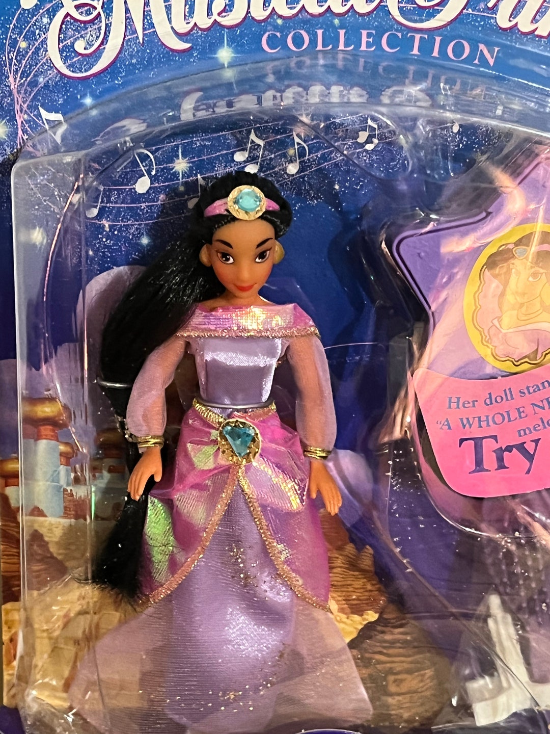 Musical Princess Jasmine, Vintage NIB Vintage Disney Doll, Princess ...