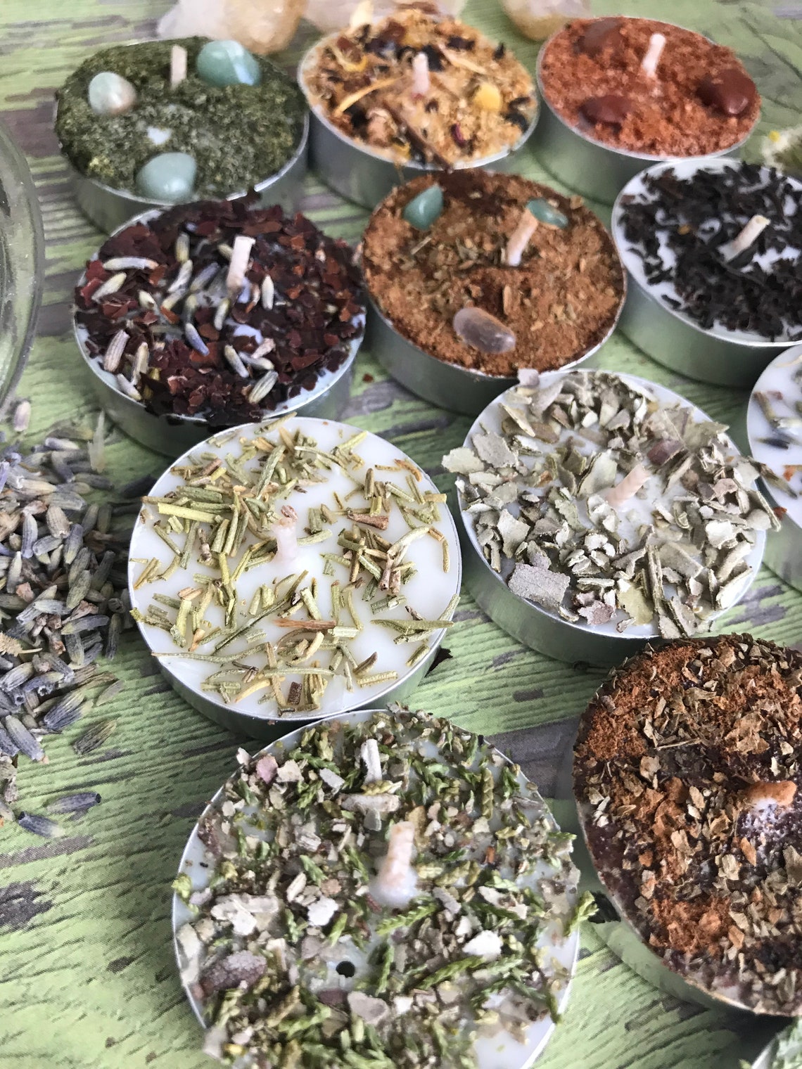 18 Pack Botanical Sampler Herbal Tea Lights Floral Tea - Etsy