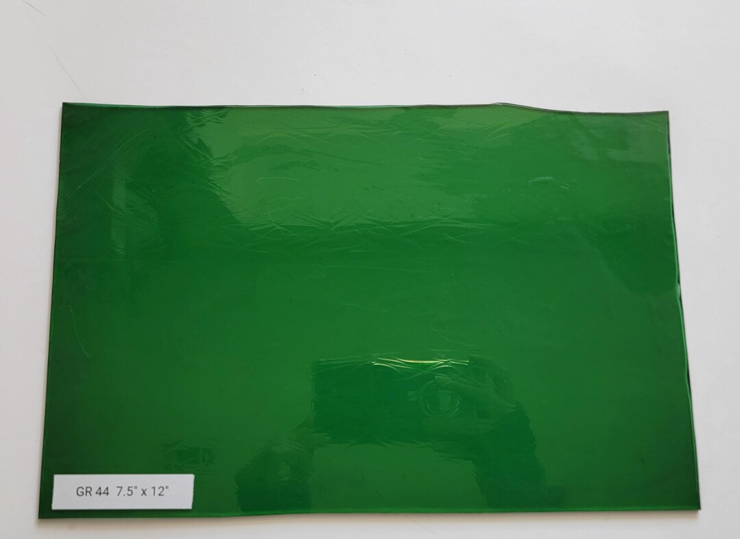Vintage Green Artique Stained Glass Sheet - Etsy