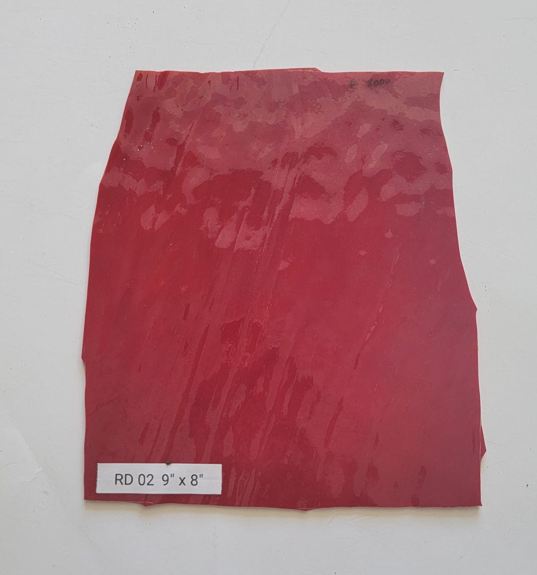 Vintage Red Mottled Stained Glass Sheet - Etsy