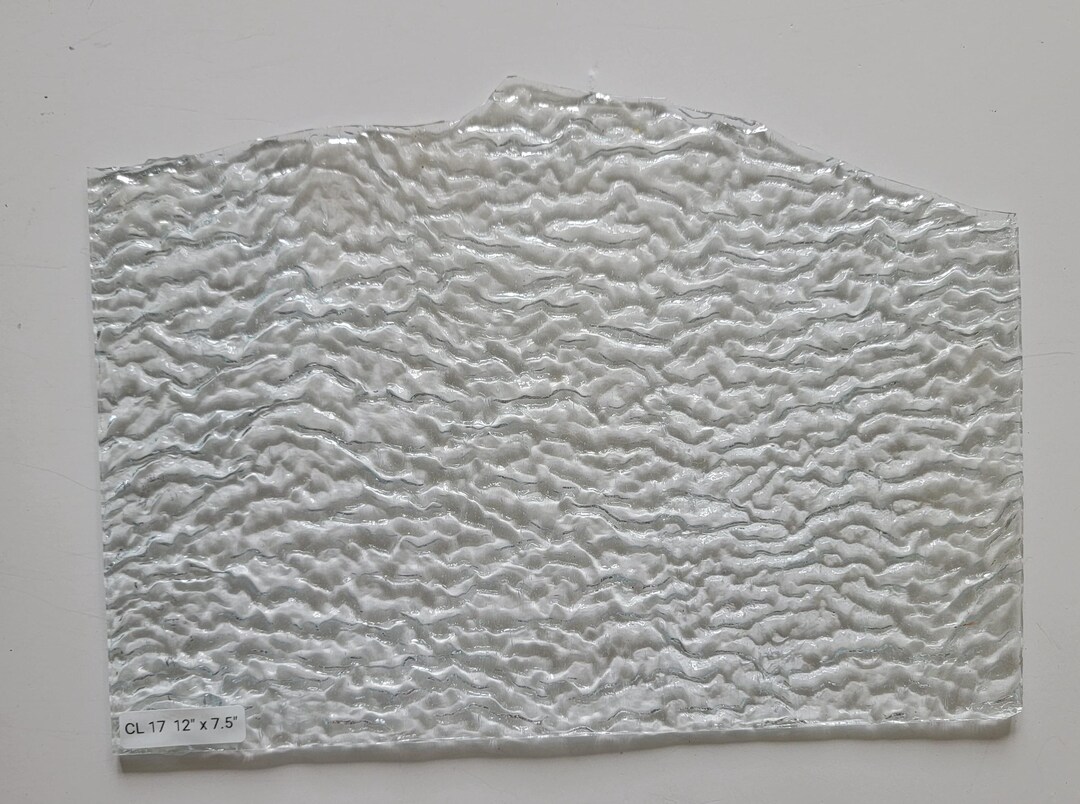 Clear Transparent Granite Ripple Stained Glass Sheet - Etsy