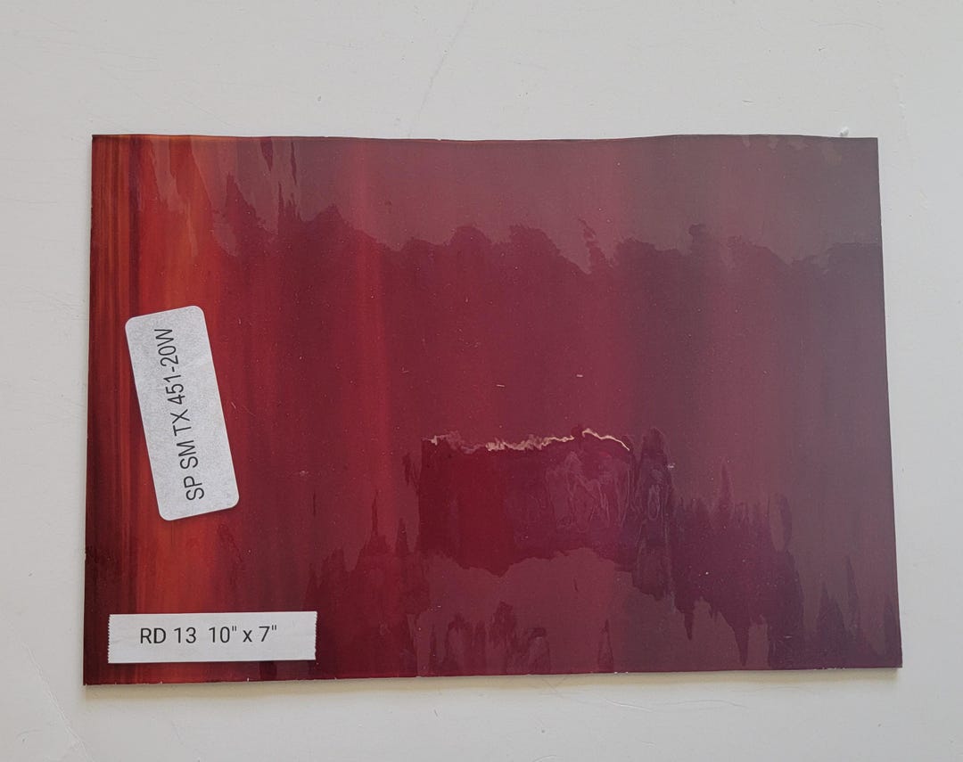 Vintage Spectrum Ruby Red & Amber Waterglass Fusible 451-20W - Etsy