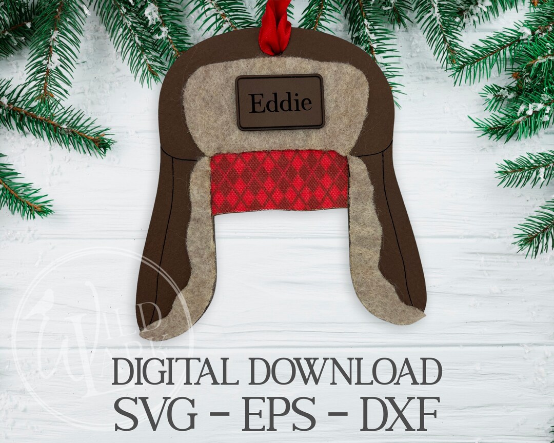 Laser Cut Trapper Hat Ornament Design File SVG, DXF, EPS - Etsy UK