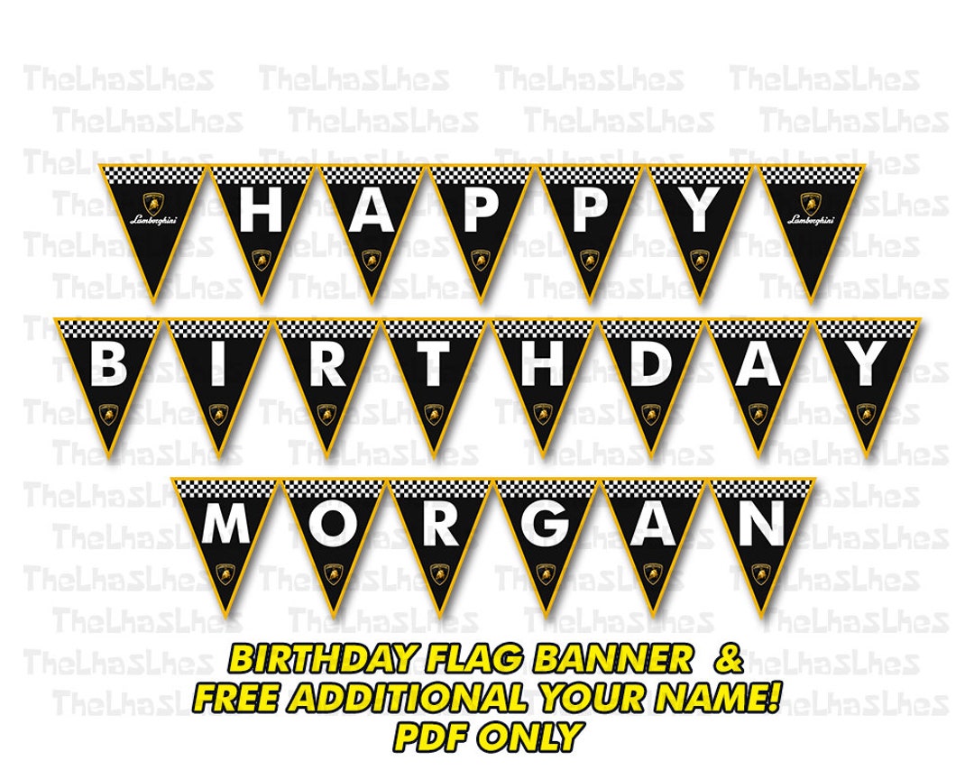 Lamborghini Flag Banner Party | Lamborghini Banner Party | FREE ...