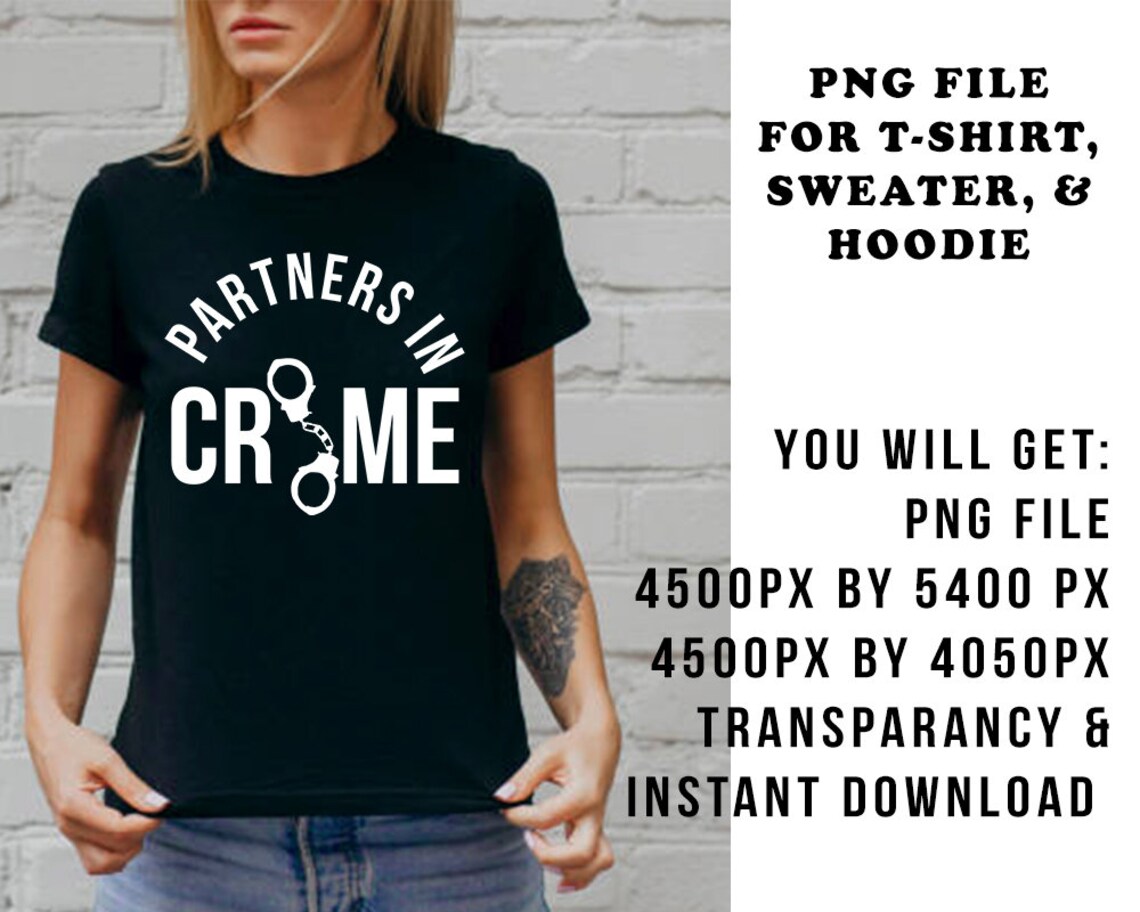 Partners in Crime PNG File | Partners in Crime Best Friends Forever Png ...