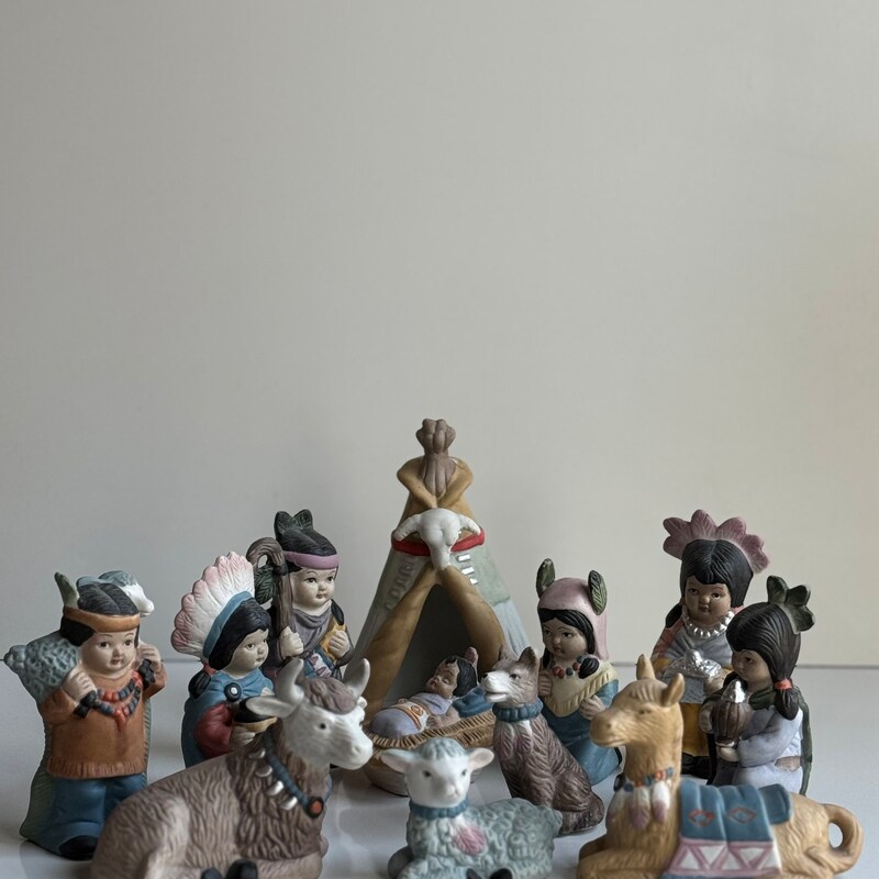 Pottery Nativity Set - Etsy