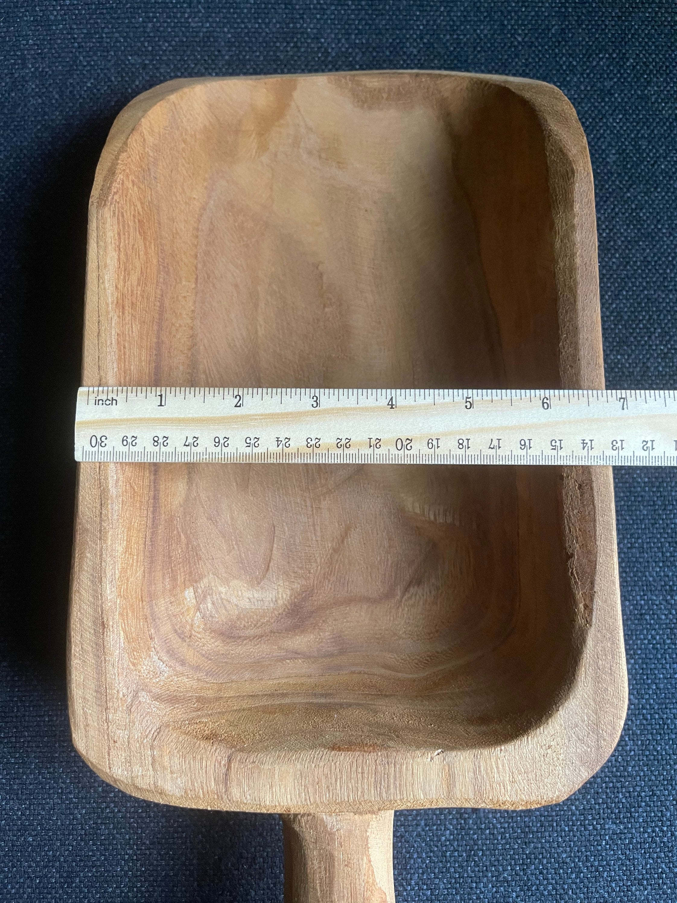 Extra Large Wooden Scoop / Tray With Handle Farmhouse Boho - Etsy