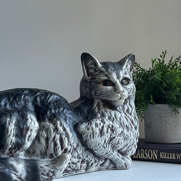Ceramic Cat Figurine - Etsy