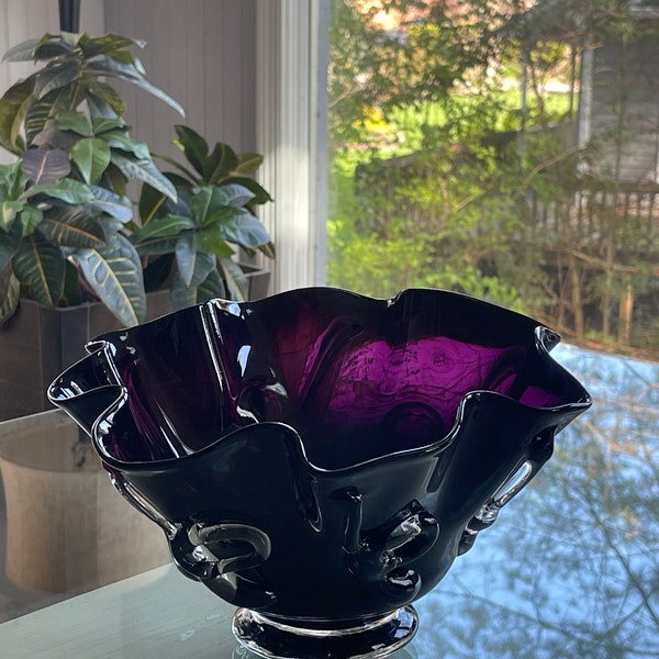 Ruffled Rim Vase - Etsy