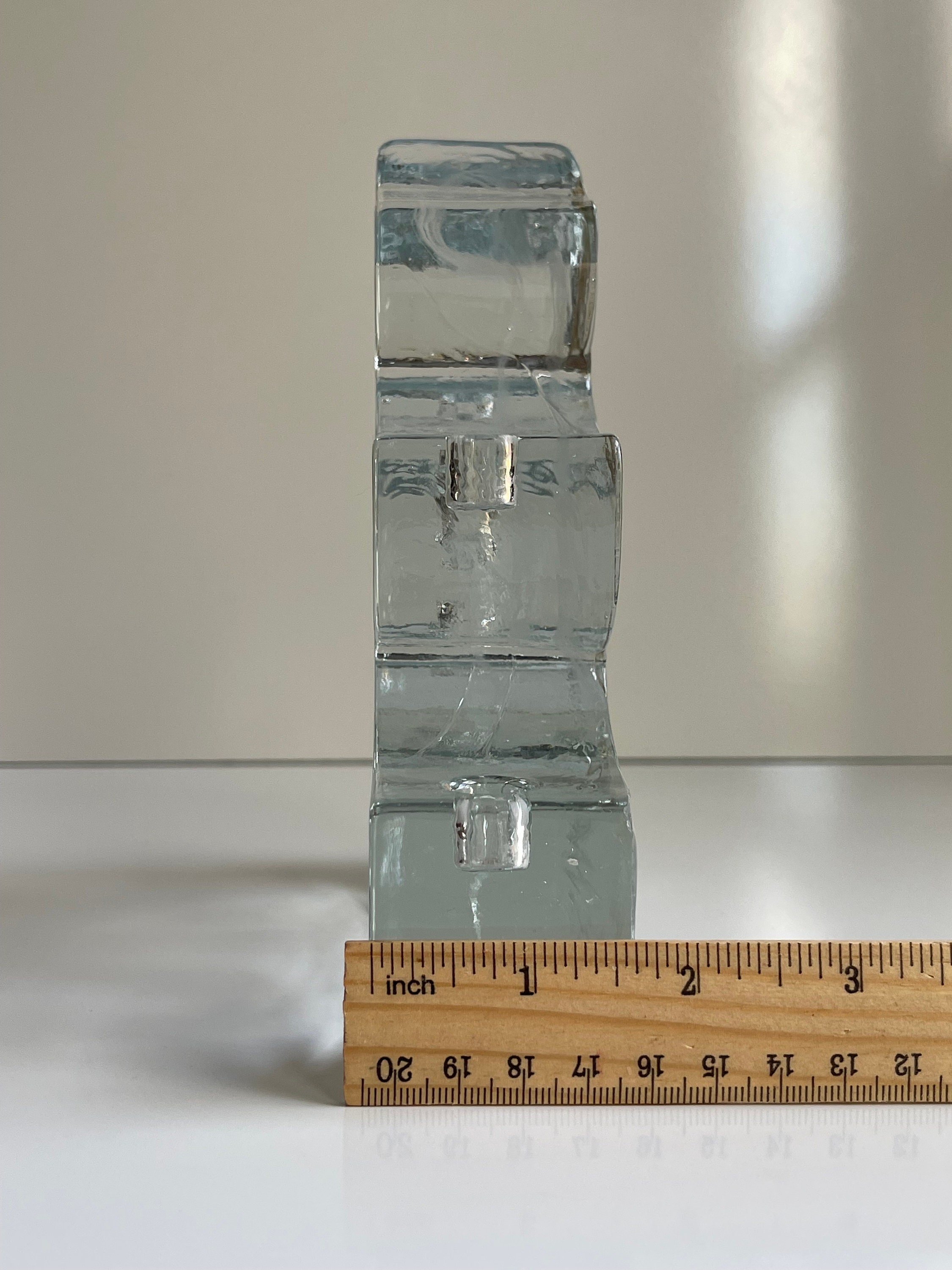 Vintage MCM Thick Heavy Wiesenthal Hutte Ice Glass Block - Etsy