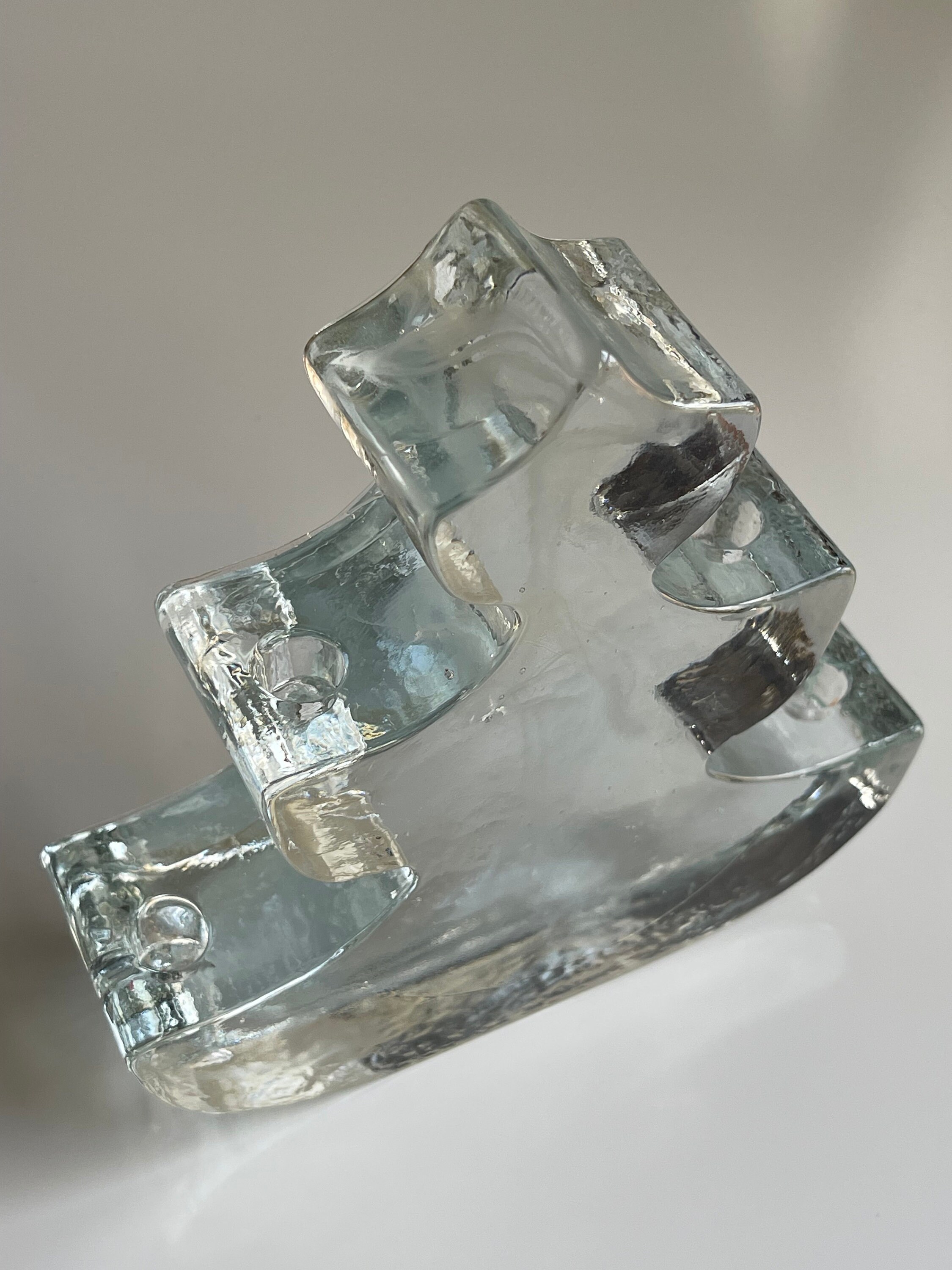 Vintage MCM Thick Heavy Wiesenthal Hutte Ice Glass Block - Etsy