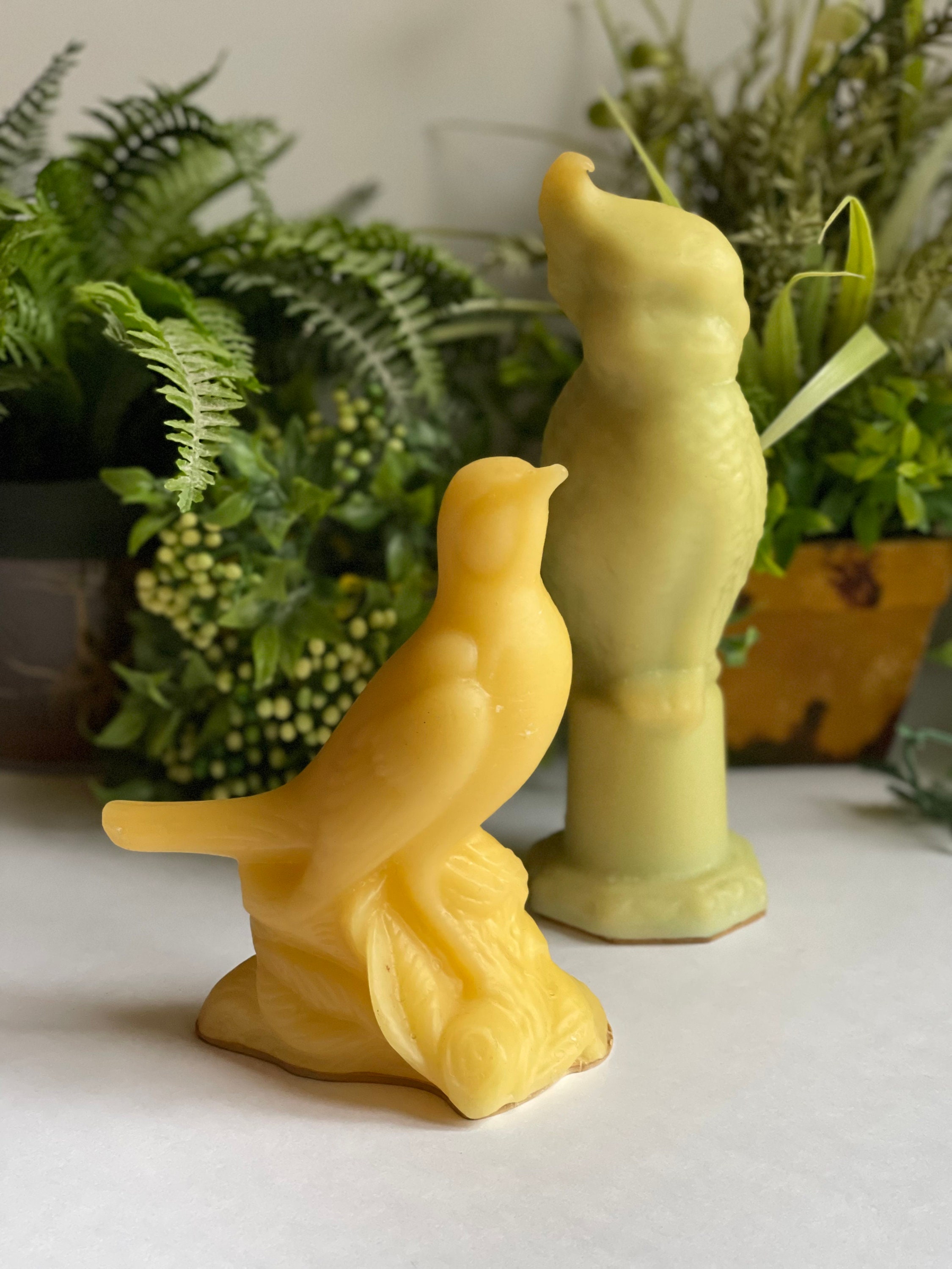 Wax Bird Figurines Parrot Bird Wax Sculpture Sparrow Bird - Etsy