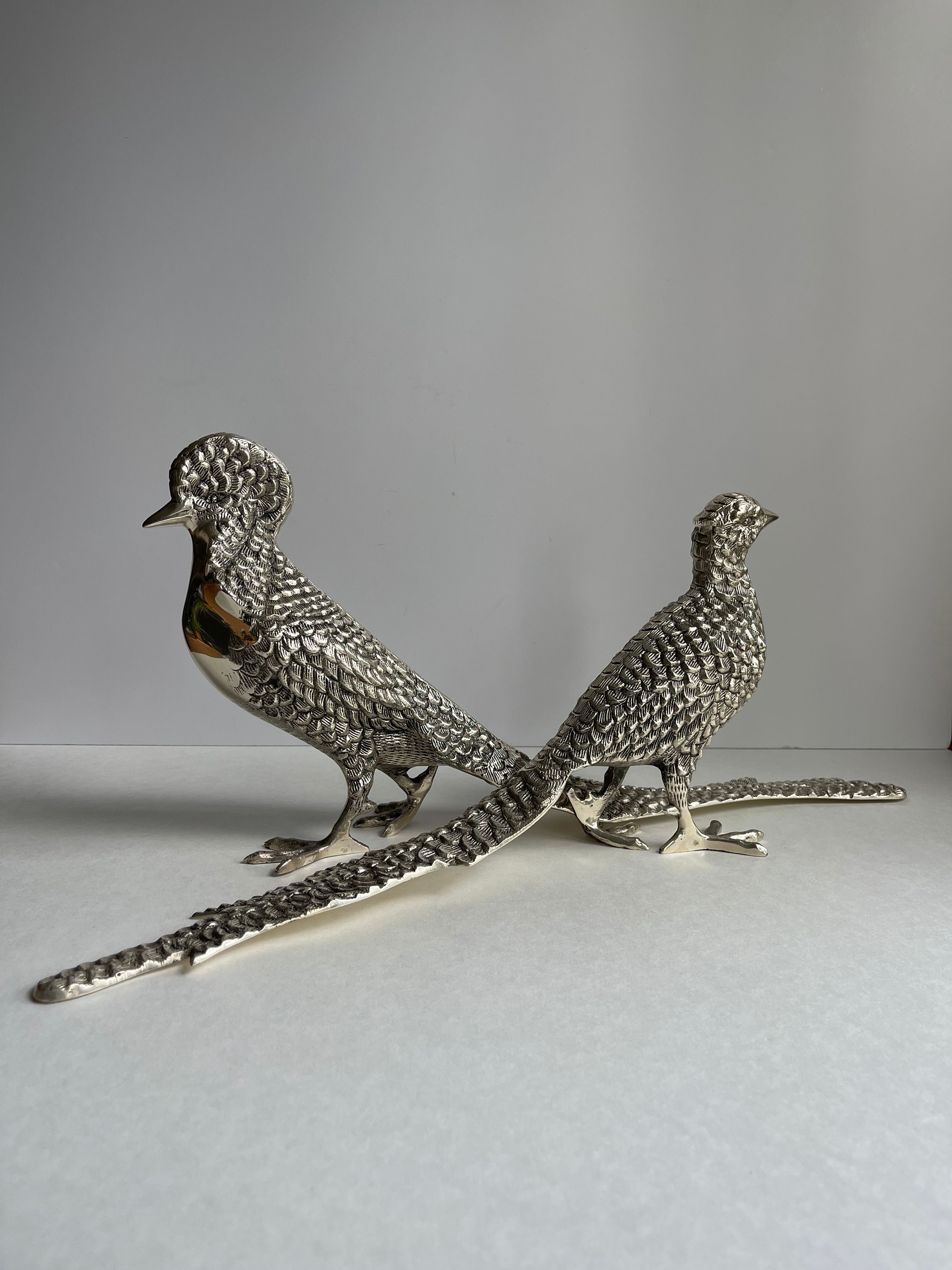 Sterling Silver Pheasants