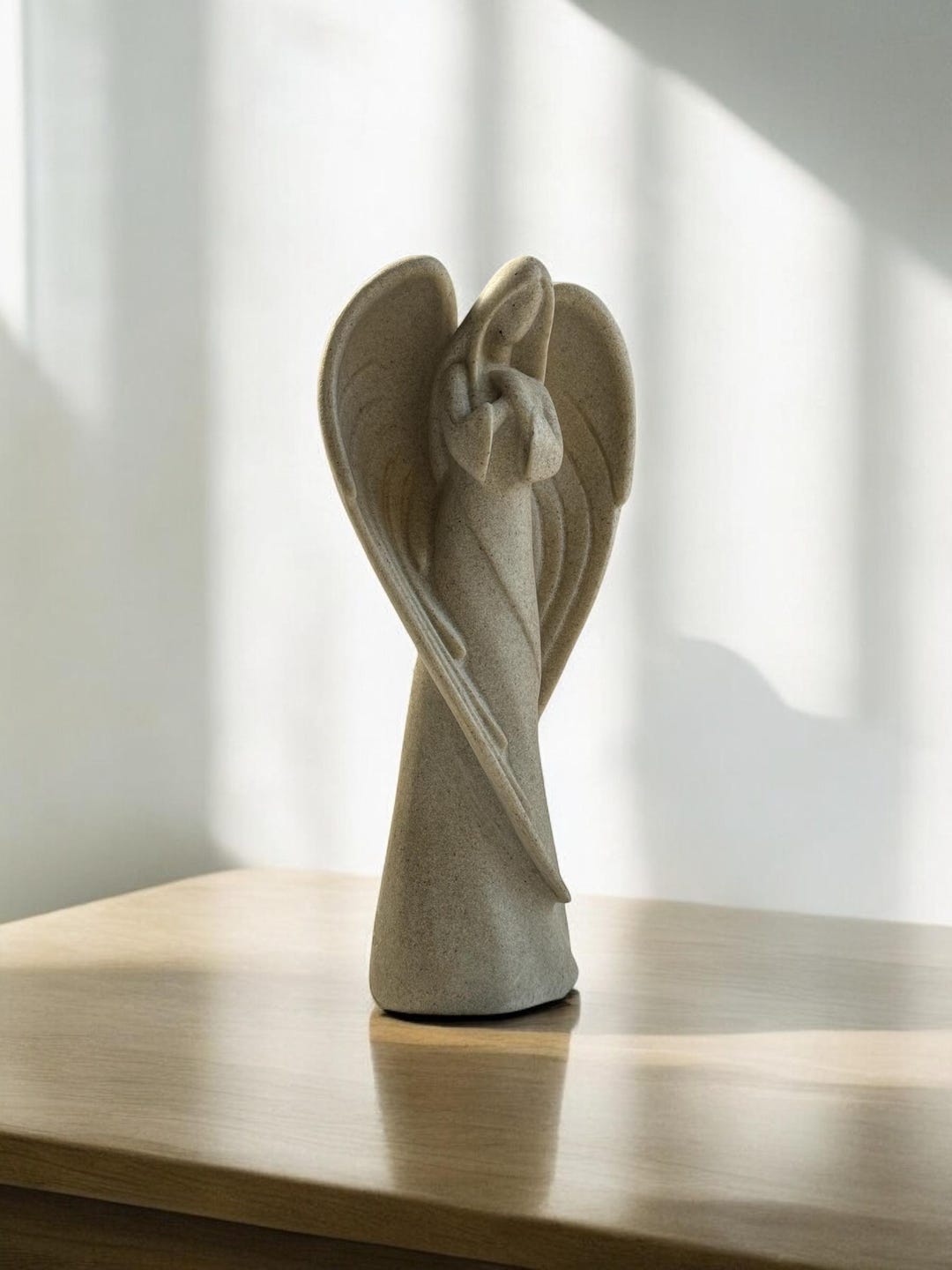 Sandstone Desert Angel Figurine by Wings of Devotion 9 Beige Color ...
