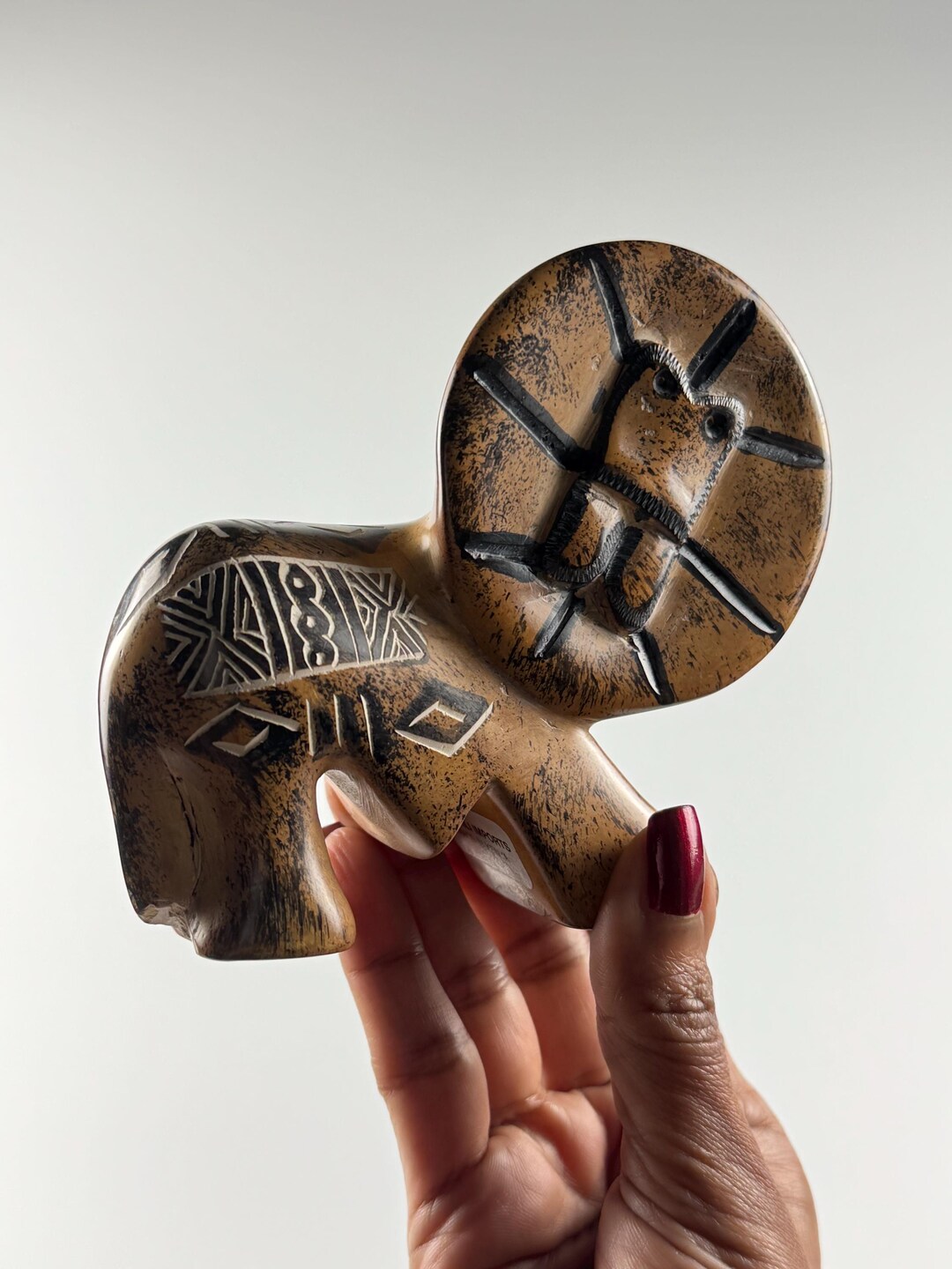 Vintage Hand Carved Soapstone Lion From Kenya by Swahili Imports Tribal ...