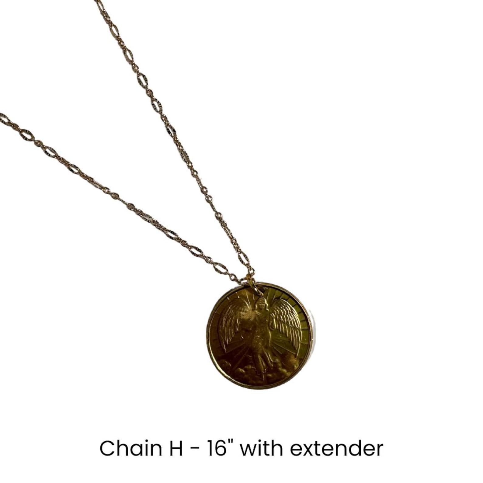 Vintage Coin Angel Necklace - Etsy