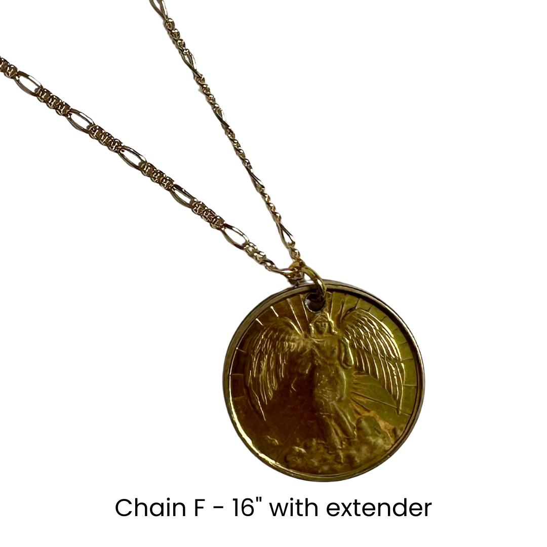 Vintage Coin Angel Necklace - Etsy