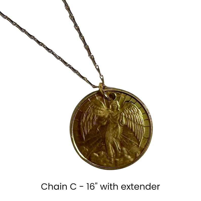 Vintage Coin Angel Necklace - Etsy