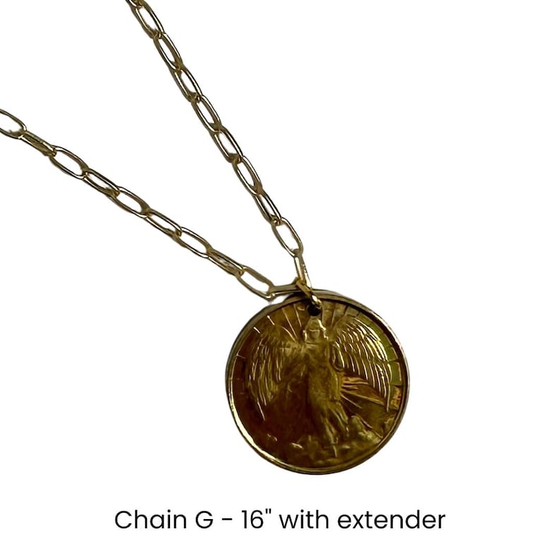 Vintage Coin Angel Necklace - Etsy
