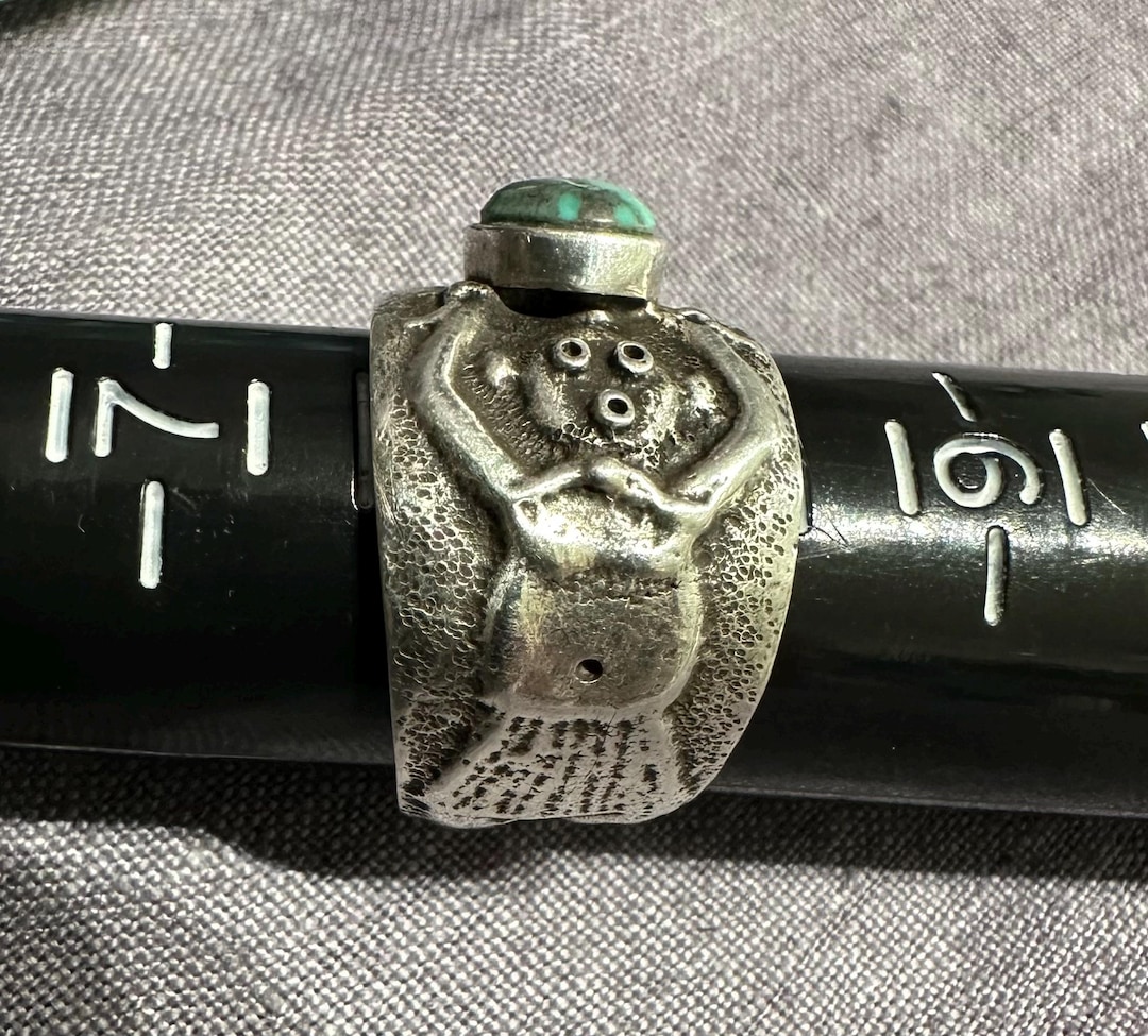 Vintage Navajo Artist Philander Begay MUDMAN KATSINA Tufa Cast Band ...