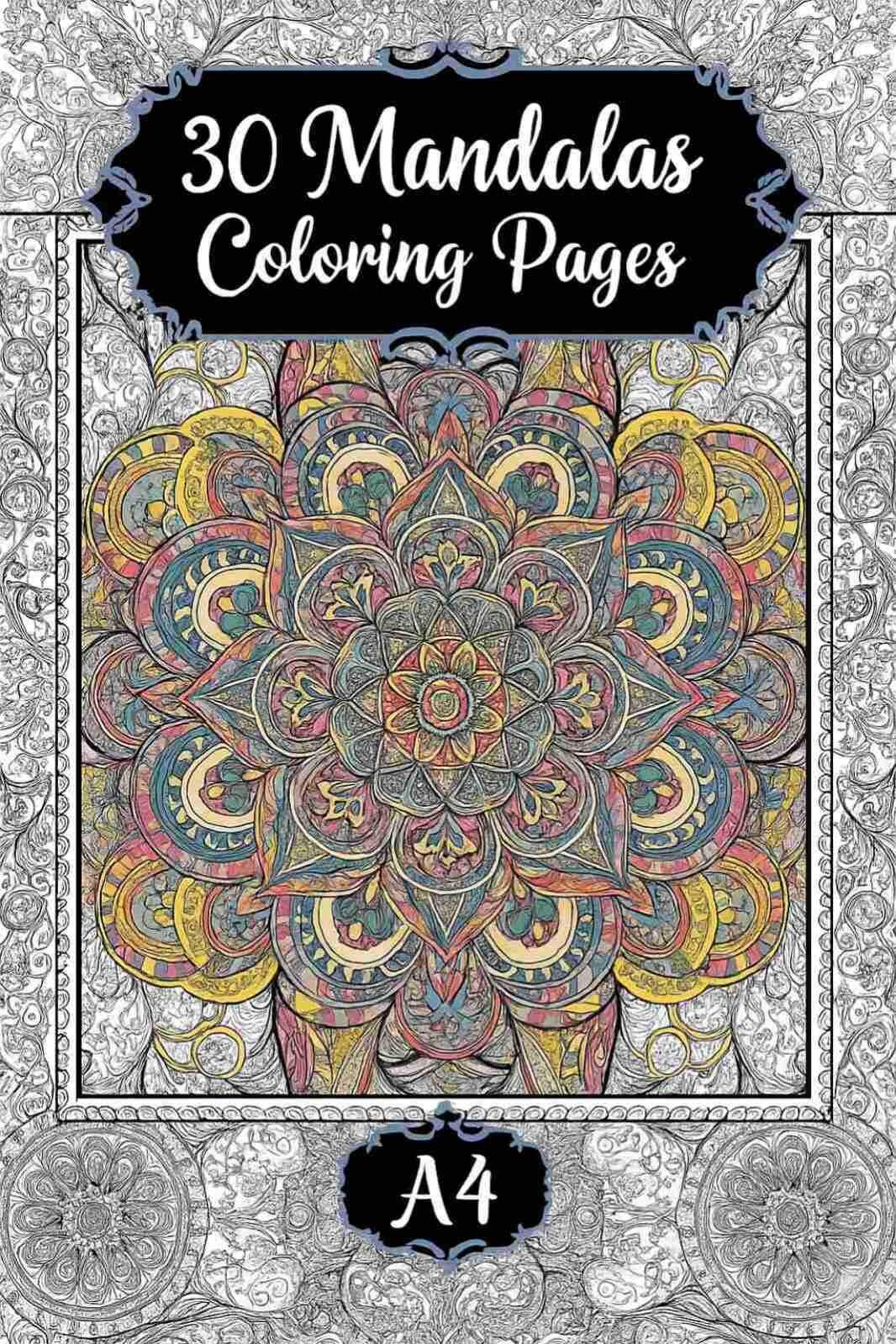 30 Mandala Coloring Pages | Printable Mandala Coloring Book for Adults ...