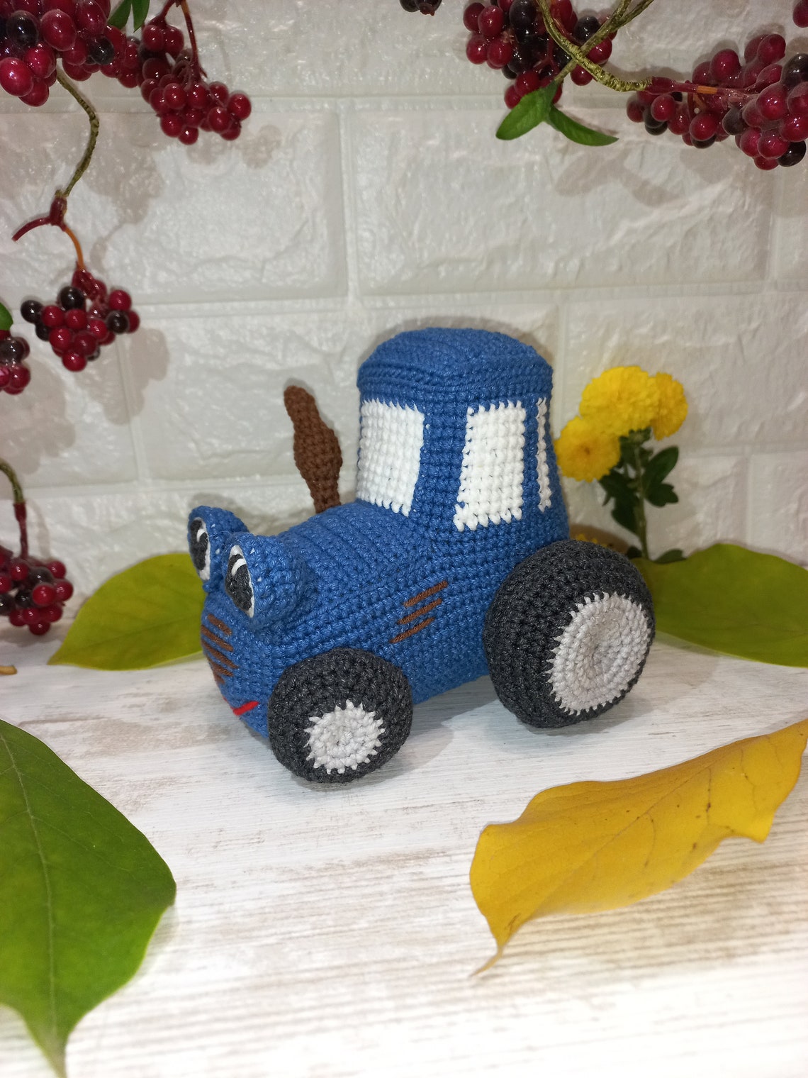 Blue Tractor Toy,crochet Toy, an Exclusive Gift for a Boy, Toy for ...
