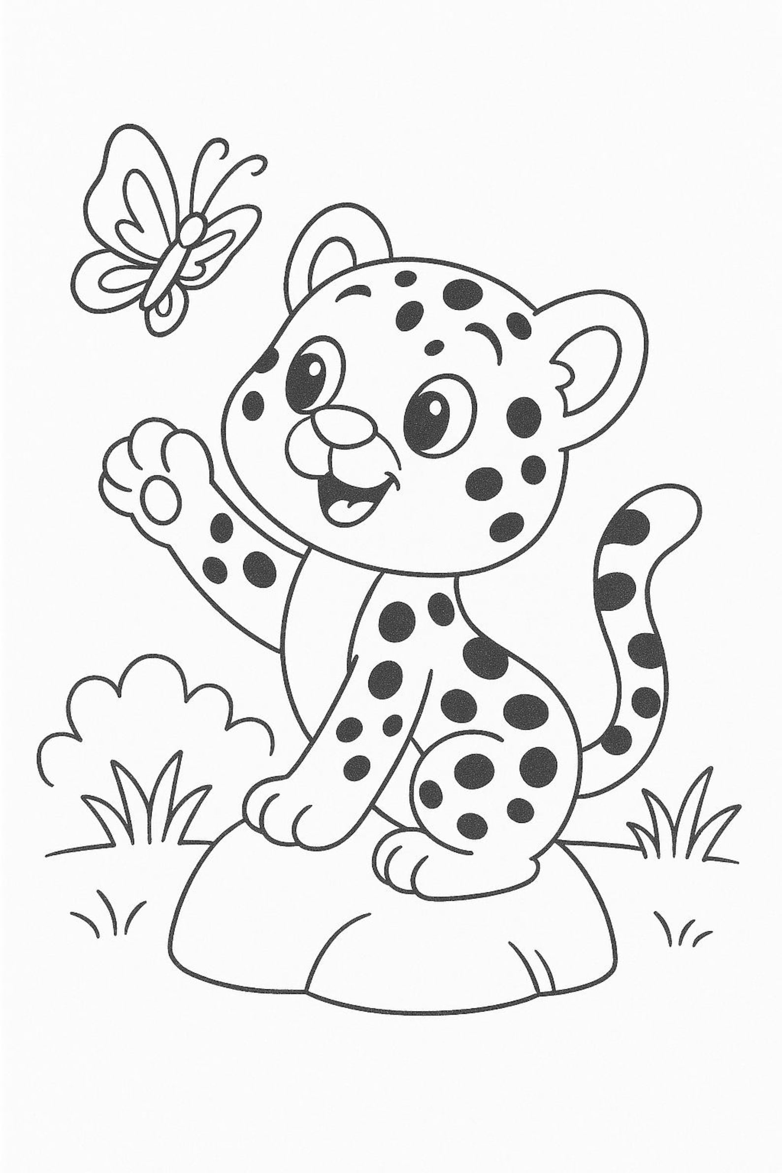 Jungle Animals Coloring Pages for Kids – 10 Fun Printable Sheets – Baby ...