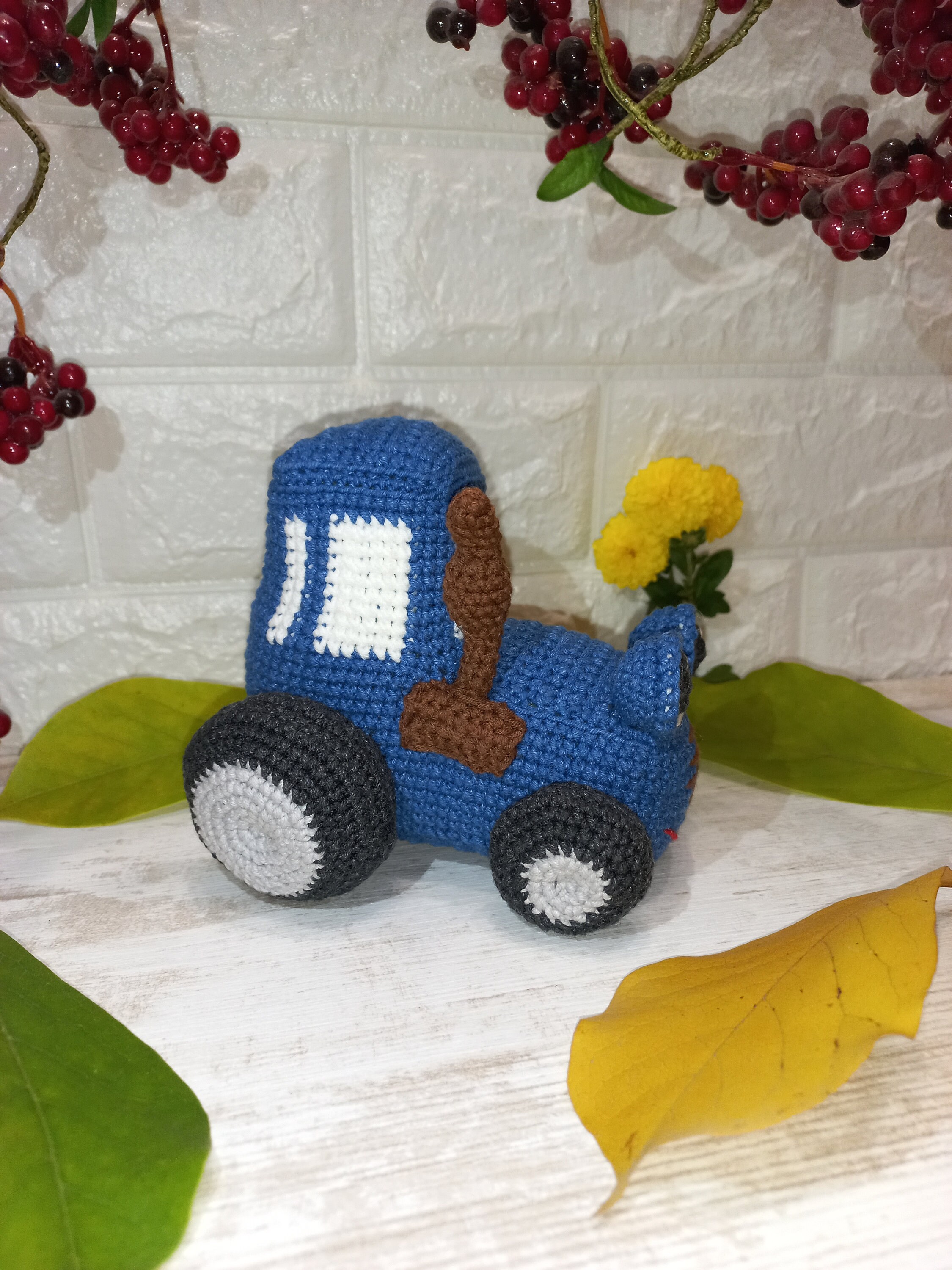 Blue Tractor Toy,crochet Toy, an Exclusive Gift for a Boy, Toy for ...