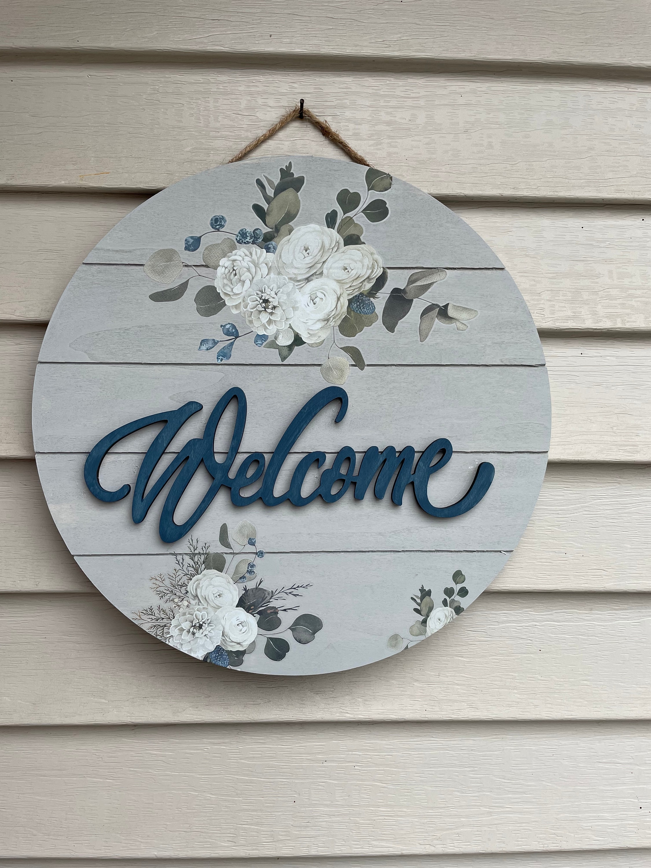 Welcome Door Sign - Etsy