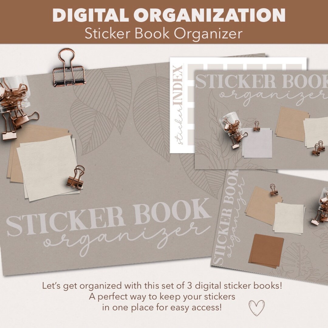 DIGITAL ORGANIZATION | Hyperlinked Lag Free Digital Sticker Book ...