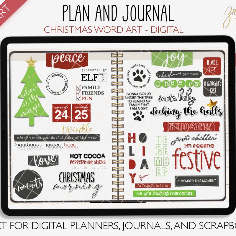 December Word Art - Etsy