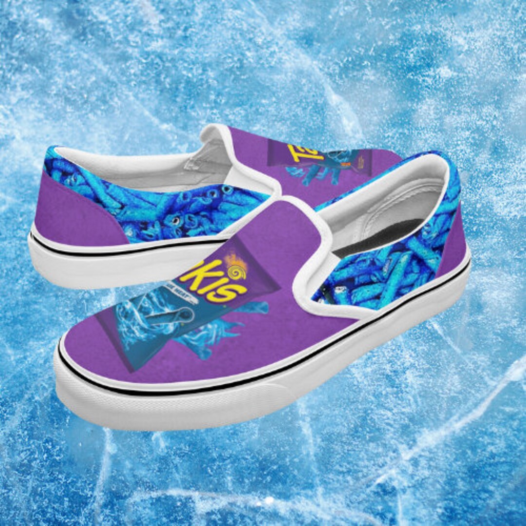 TAKIS SHOES, Blue Heat Shoes, Takis Slip on Shoes, Spicy Shoes, Design ...