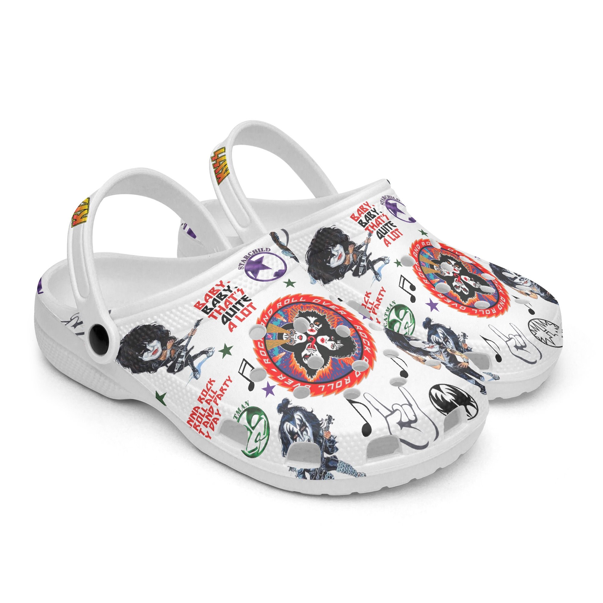Kiss Clogs, Kiss Band Clogs, Kiss Clog, Kiss Fan, Kiss Sandals, Kiss ...