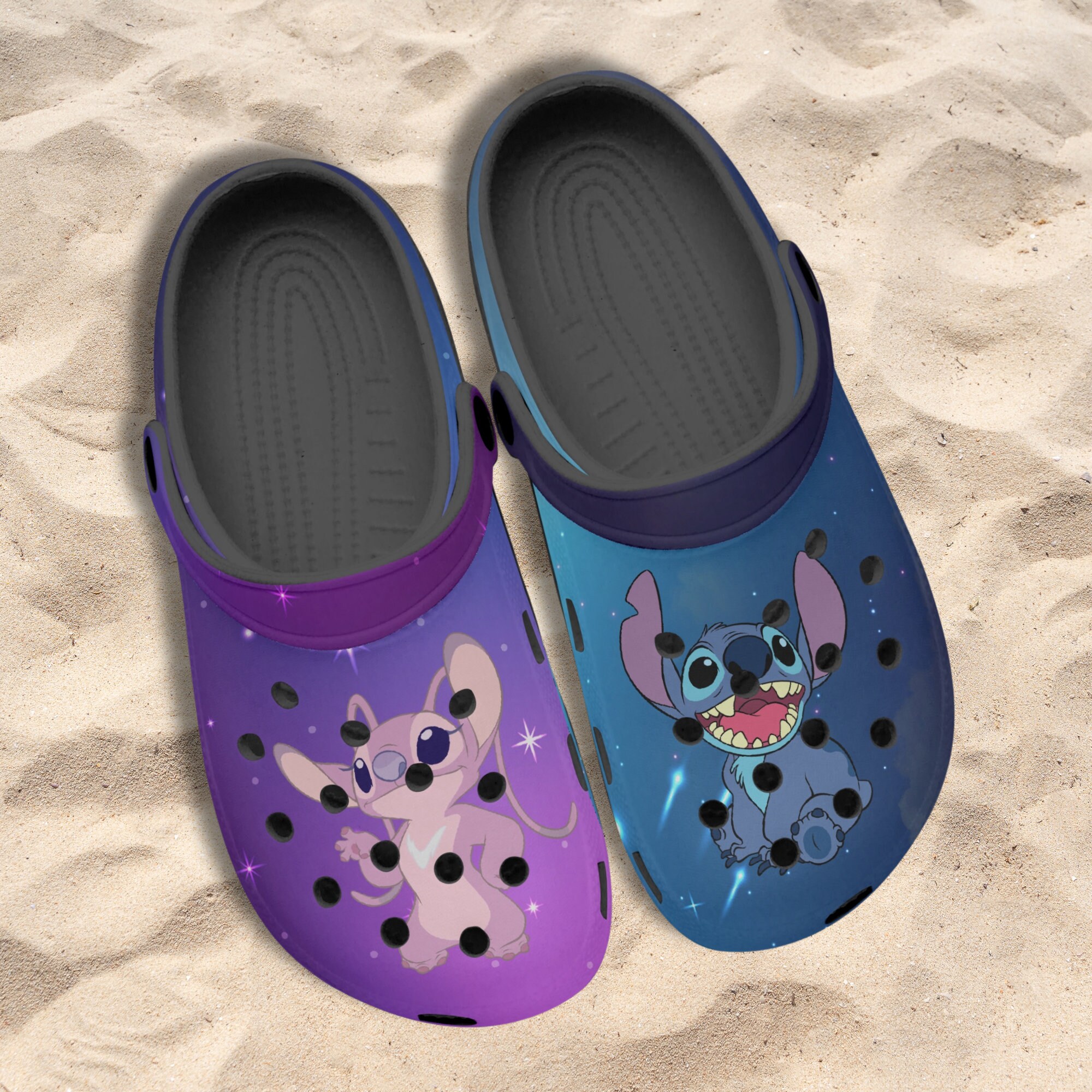 Stitch and Angel Clogs, Disney Clogs, Stitch Clogs, Angel Clogs, Lilo ...