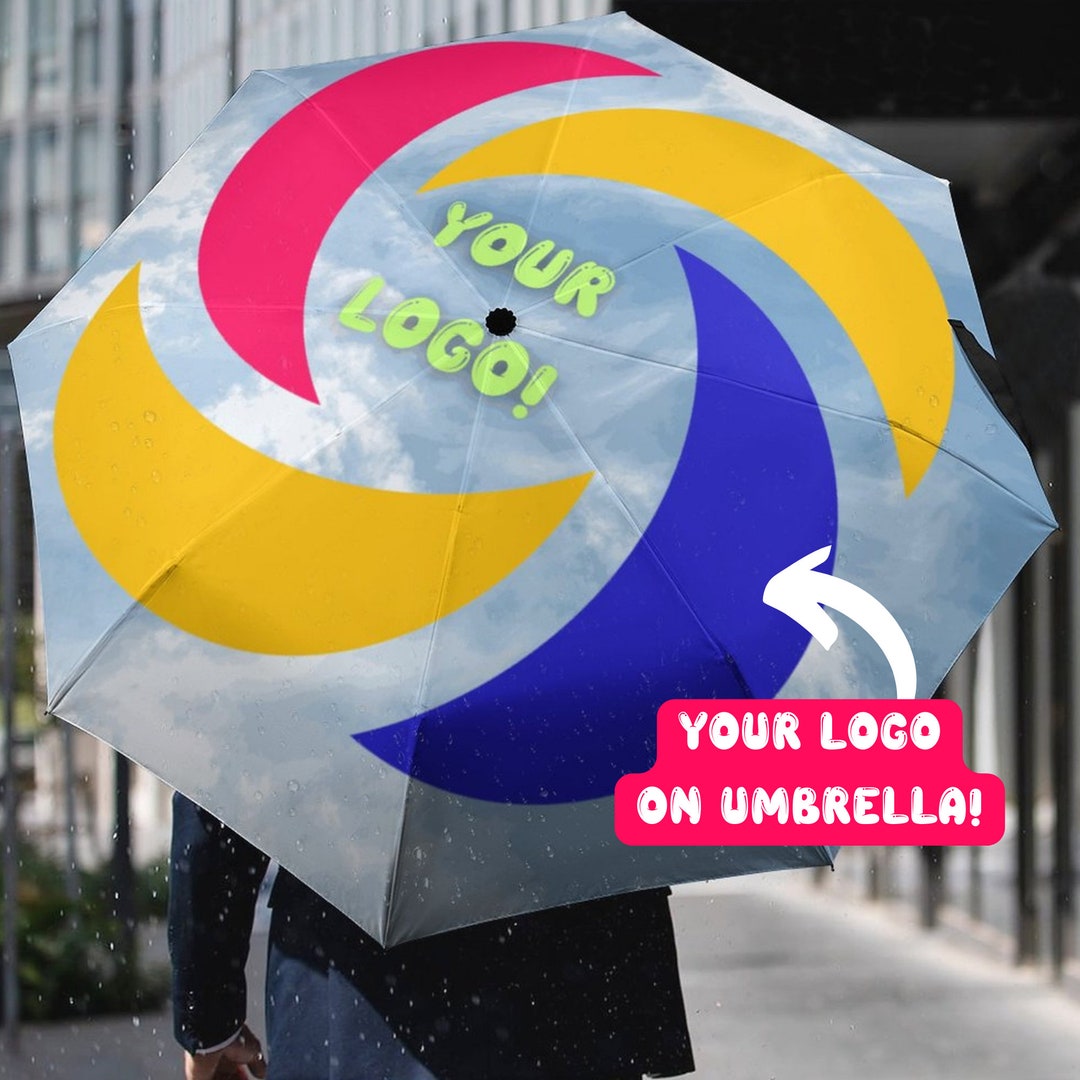 Your Logo on Umbrella, Personalized Umbrella, Custom Umbrella, Folding ...