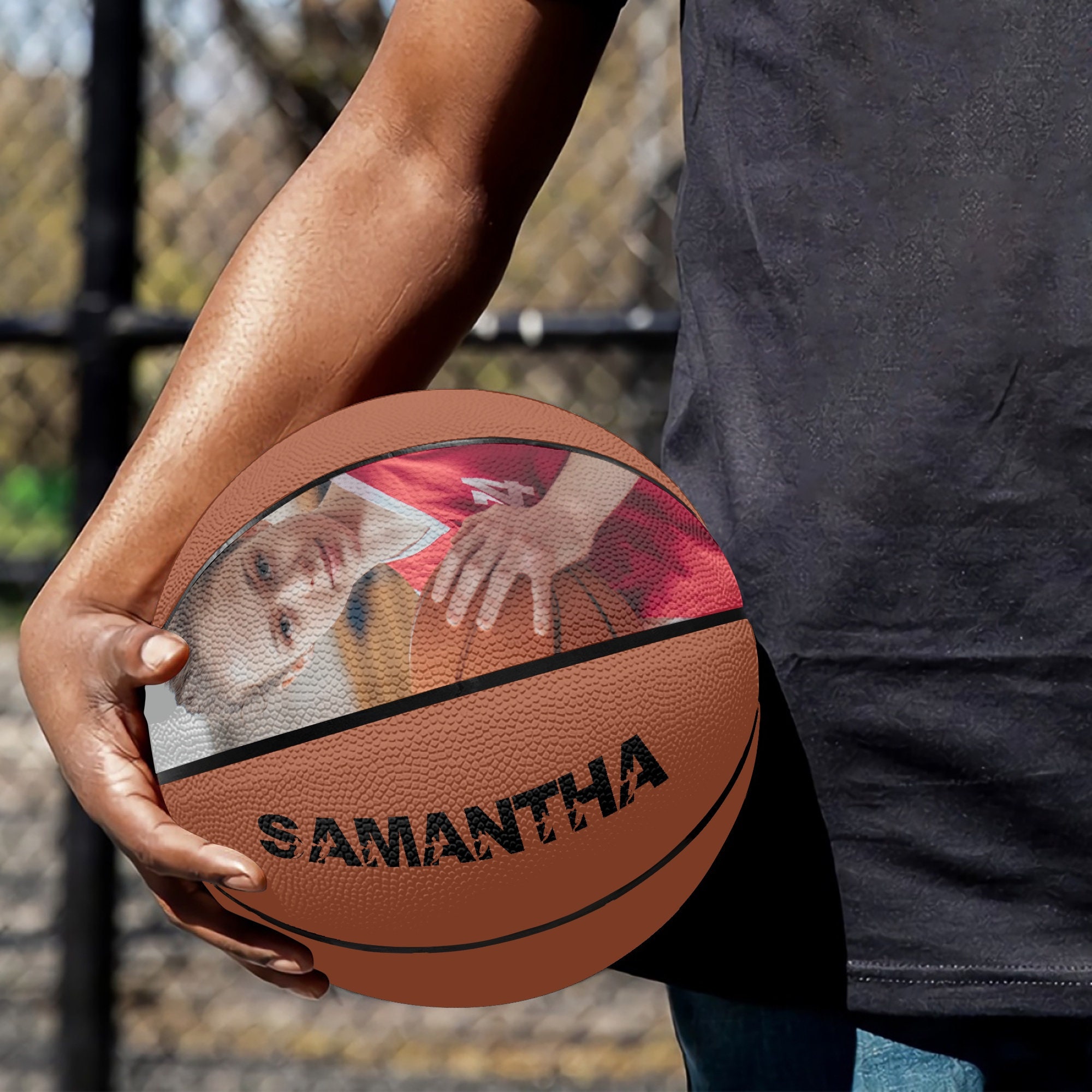 Custom Basketball With Name Your Photo on Basketball - Etsy