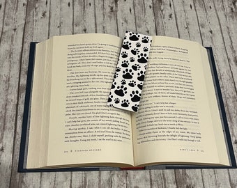 Paw Print Bookmark, Cute Bookmark, Cat Lover Gift, Bookmark for Women ...