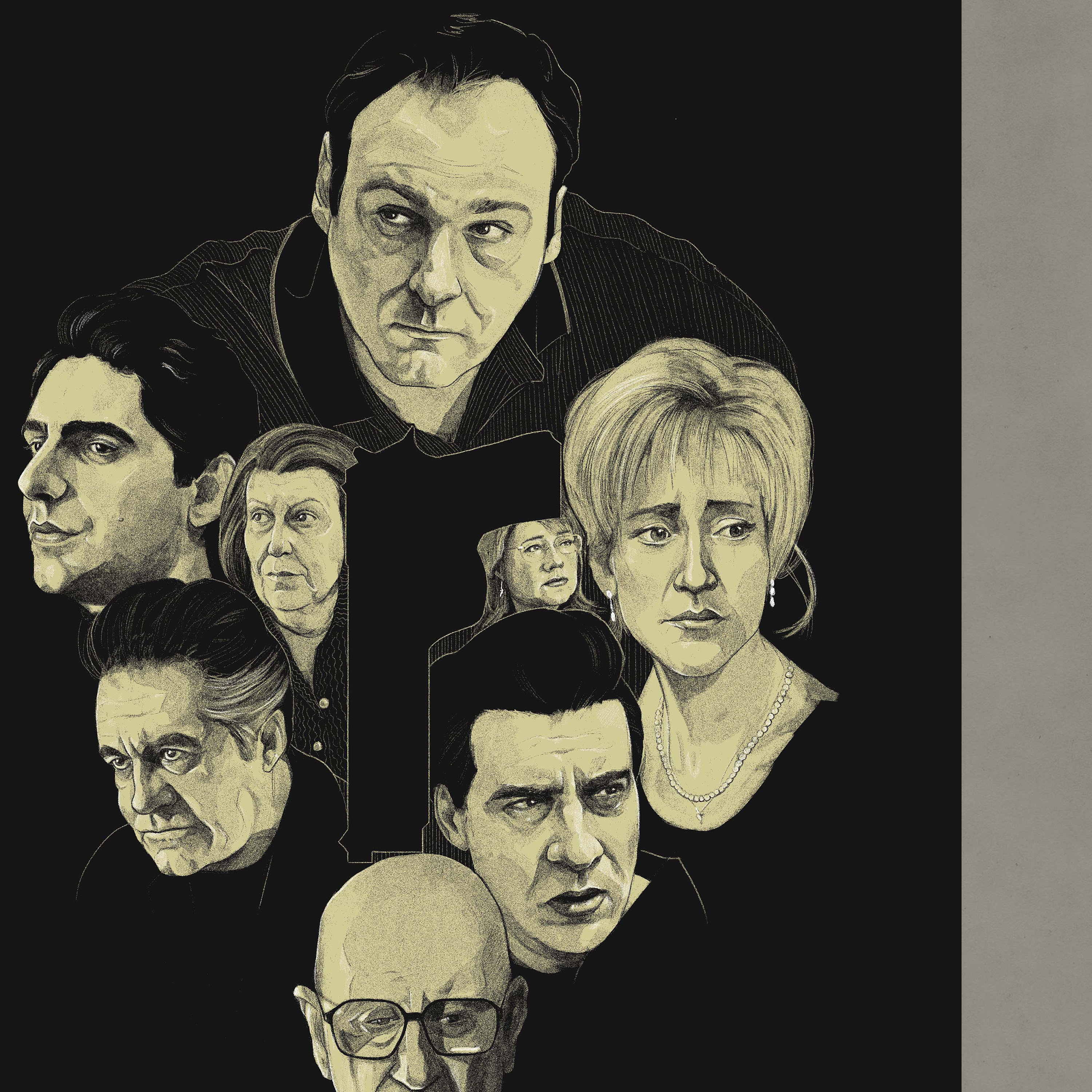 The Sopranos Illustrated Giclée Art Print Featuring Tony - Etsy