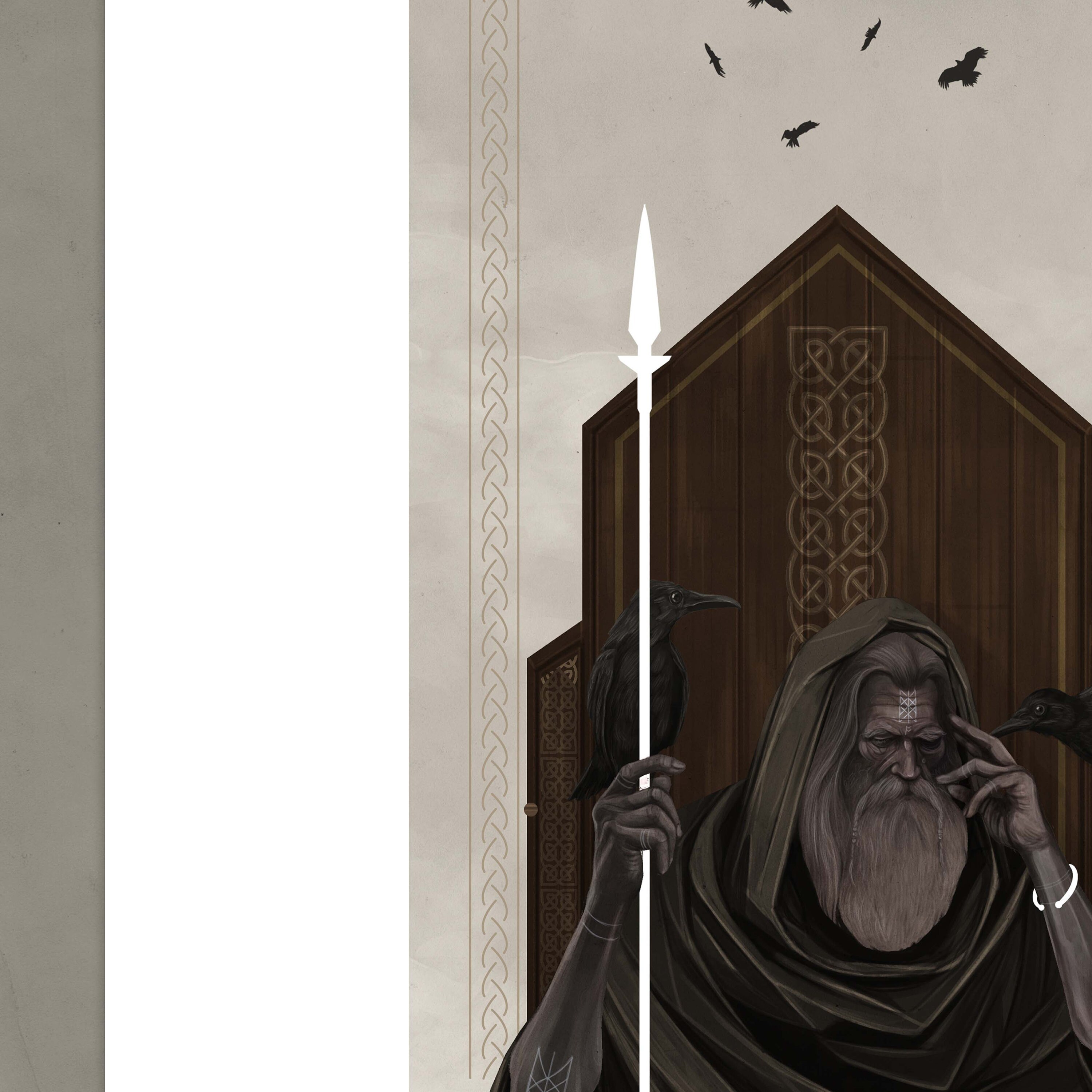 Odin God of Wisdom Illustrated Norse Mythology Giclée Art - Etsy UK