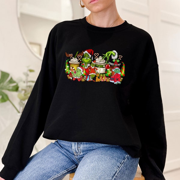 Grinch Jumper - Etsy UK