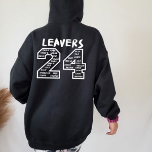 Leavers Hoodie, Custom School Collage Leavers, End of School Jumper ...