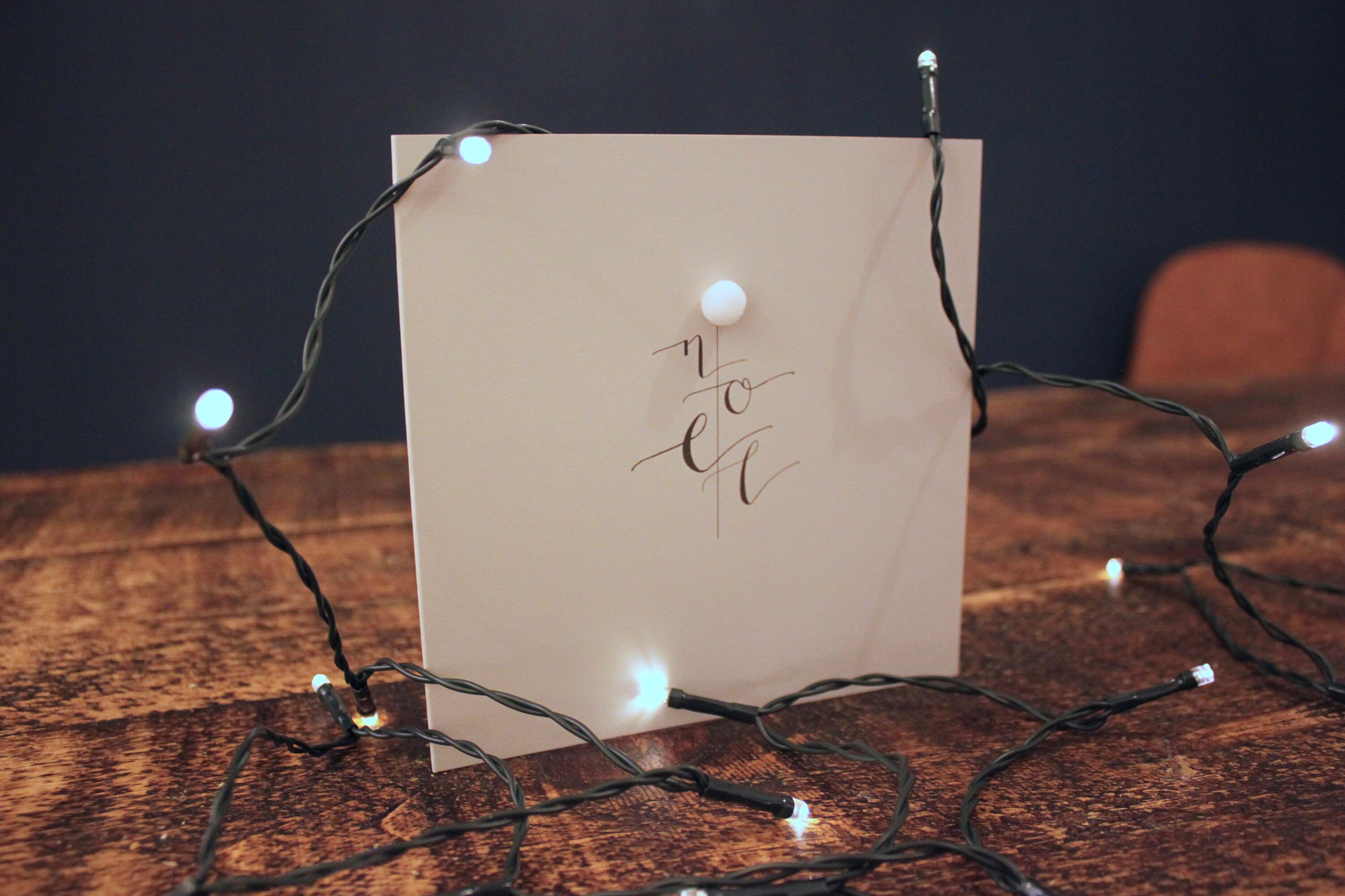 5 Pack Noel Calligraphy Christmas Cards - Etsy UK